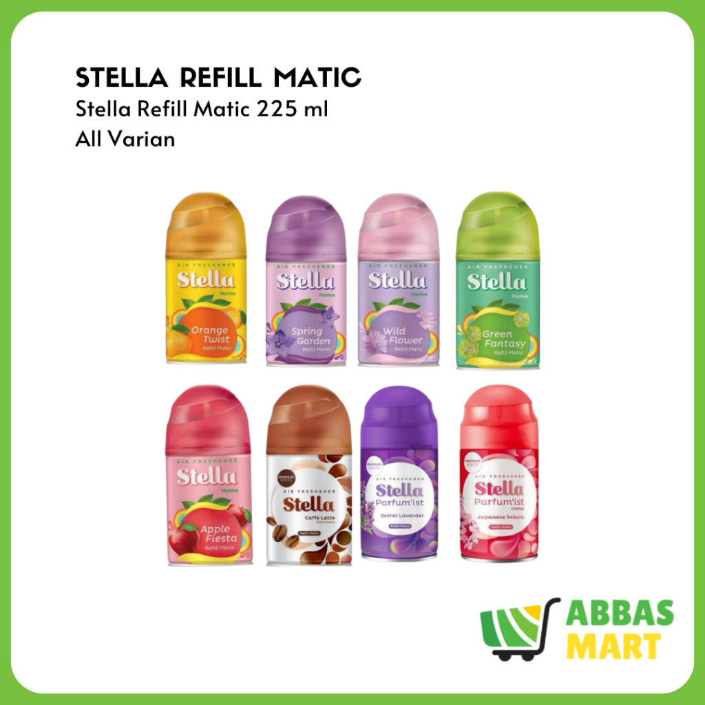 Jual STELLA Refill Matic 225 ml Isi Ulang Pengharum Ruangan Semprot ...