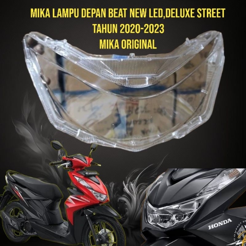 Jual MIKA LAMPU DEPAN HONDA BEAT NEW LED DELUXE STREET TAHUN 2020 ...