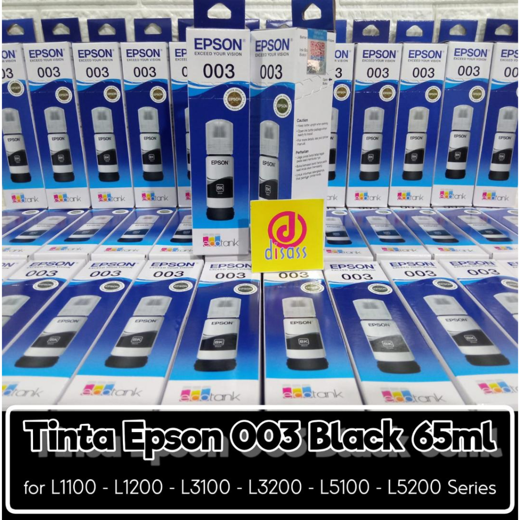 Jual TINTA EPSON T003 BLACK SERIES - DISASS JOGJA | Shopee Indonesia