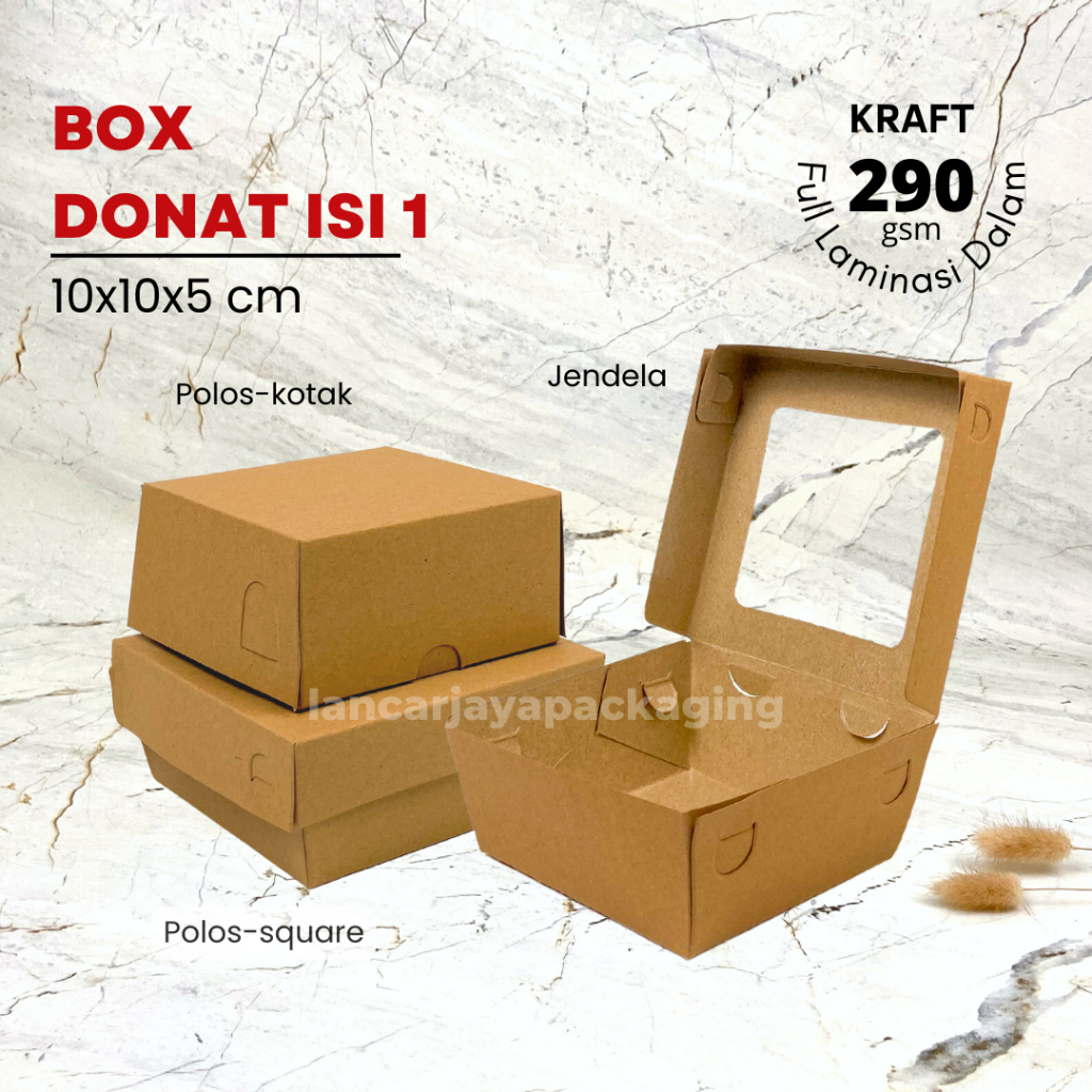 Jual Box Donat Isi 1 Kotak Kue Snack Takoyaki Dimsum Siomay Lunch Box ...