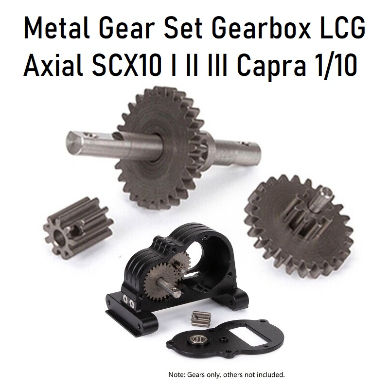 Jual Metal Gear Set Gearbox LCG Axial SCX10 I II III Capra 1/10 Rc Car ...
