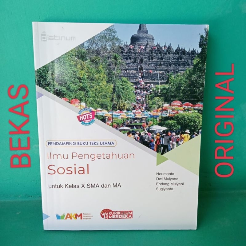 Jual Buku Ilmu Pengetahuan Sosial IPS Kelas 10 X 1 I SMA MA Penerbit Platinum Tiga Serangkai ...