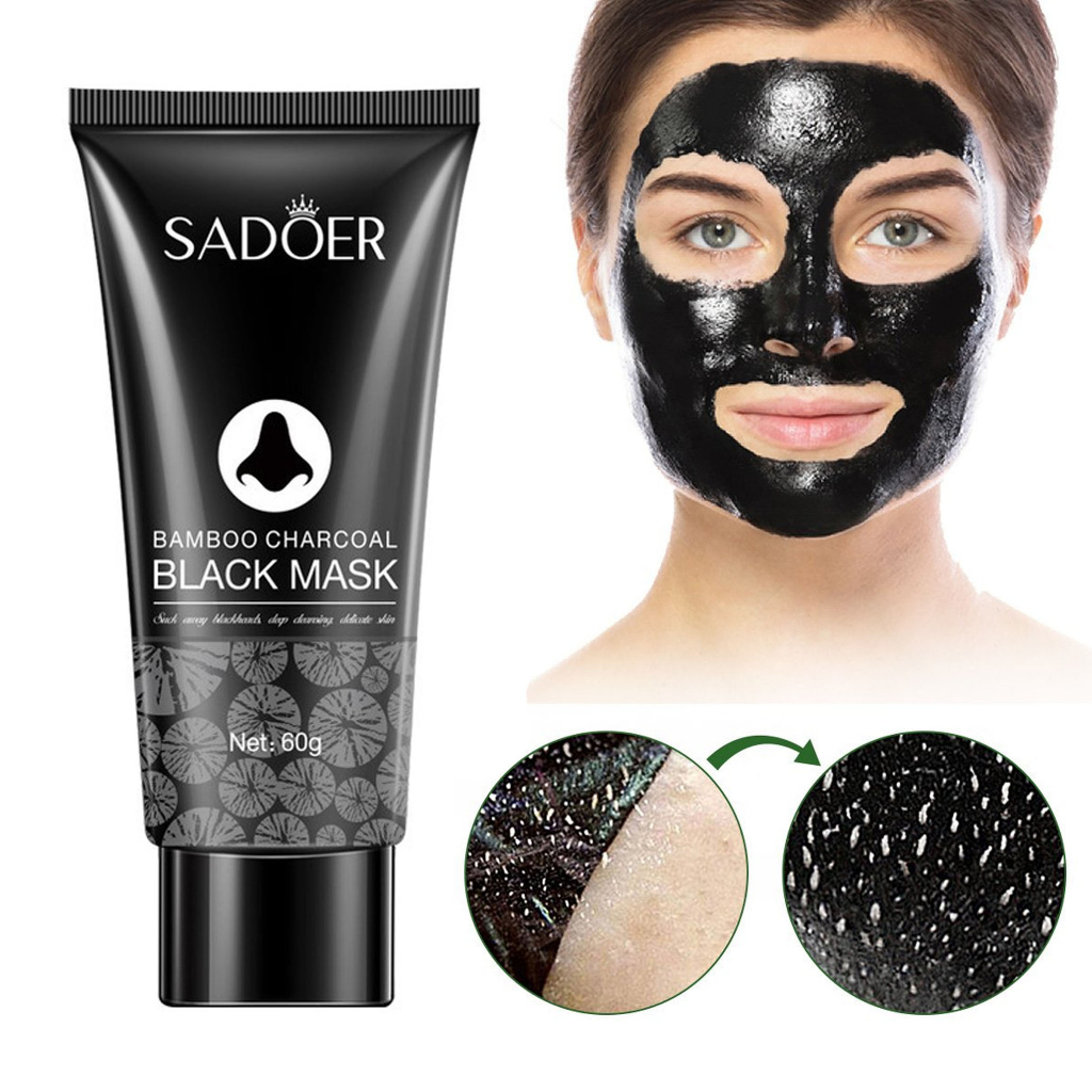 Jual Sadoer Charcoal Black Head Remover Bamboo Charcoal Black Mask