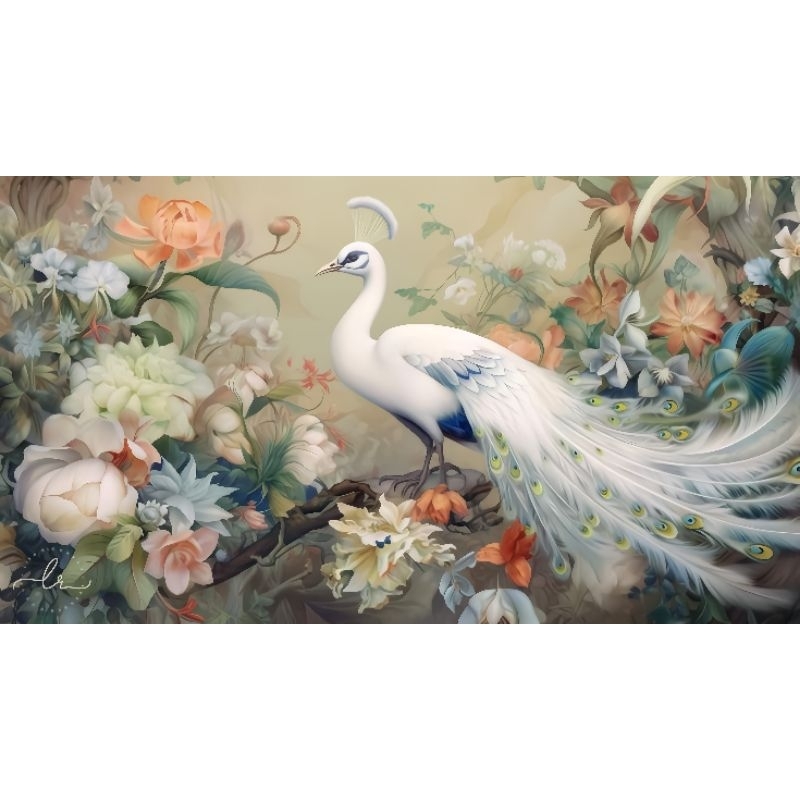 Jual Backdrop/Background/Wallbanner/MMT Dekorasi Pelaminan Merak ...