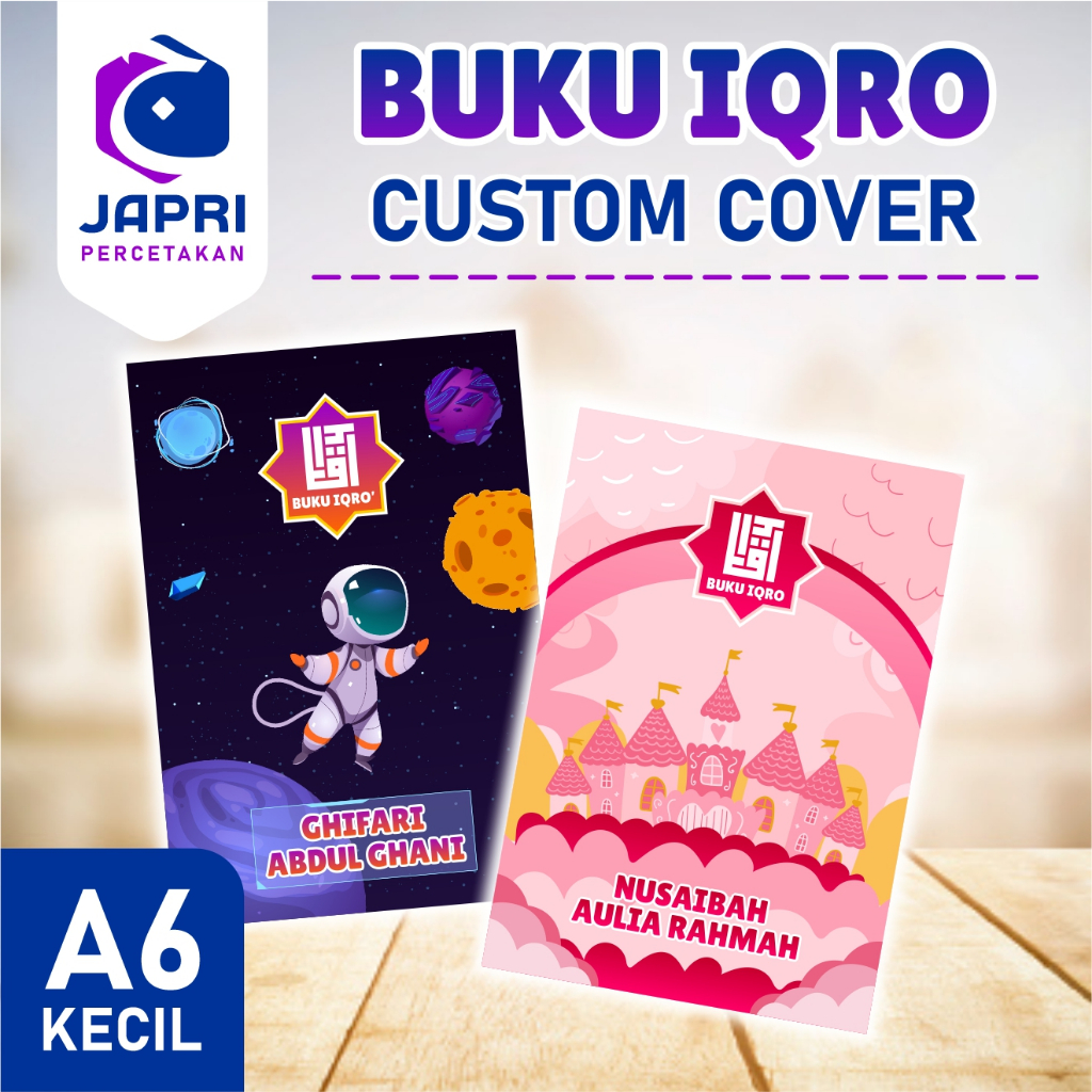 Jual Iqro Custom Cover Foto dan Nama Iqro & Juz Amma Lucu | Shopee ...