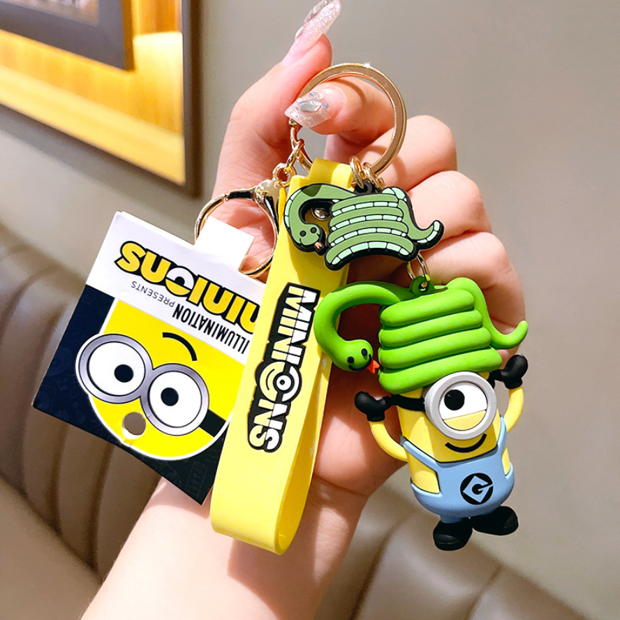 Jual Ganci/ Gantungan Kunci/ Key Chain Minion Kartun Lucu | Shopee ...