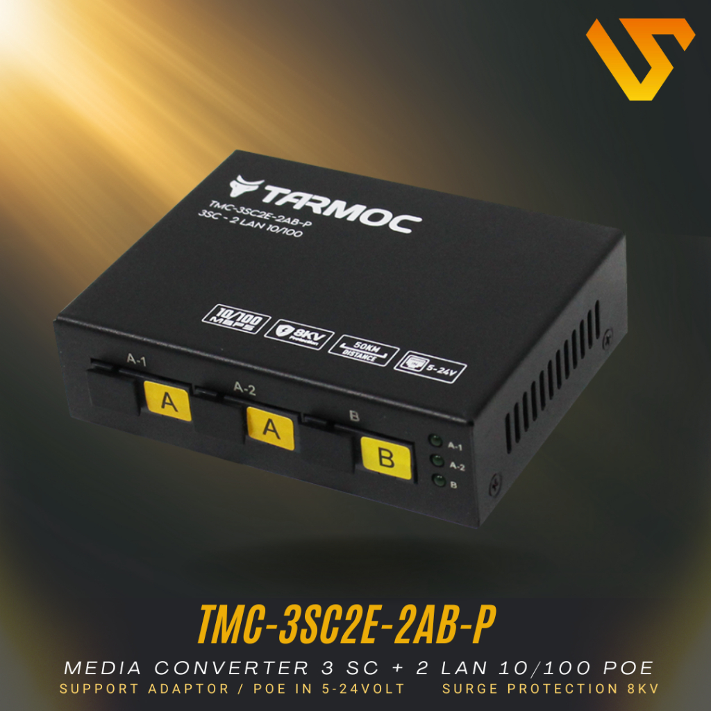 Jual Tarmoc TMC-3SC2E-2AB-P | Media Converter Switch 3SC 2LAN / 3 SC 2 ...