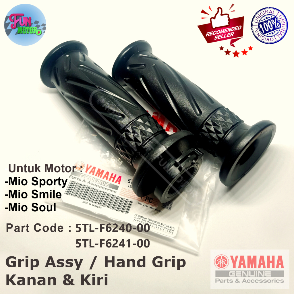 Jual Grip Assy Handgrip Hand Grip Mio Sporty Lama Soul Karbu Smile ...