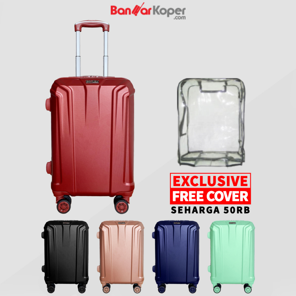 Jual Tas Koper Goflex ZL18B Koper Kabin 20 Inch Ringan Hardcase Fiber ...