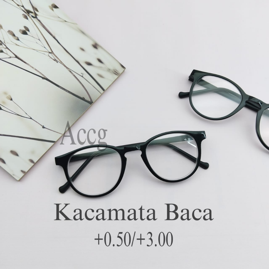Jual Kacamata Baca Kacamata Plus Oval Frame Plastik Kekinian | Shopee ...