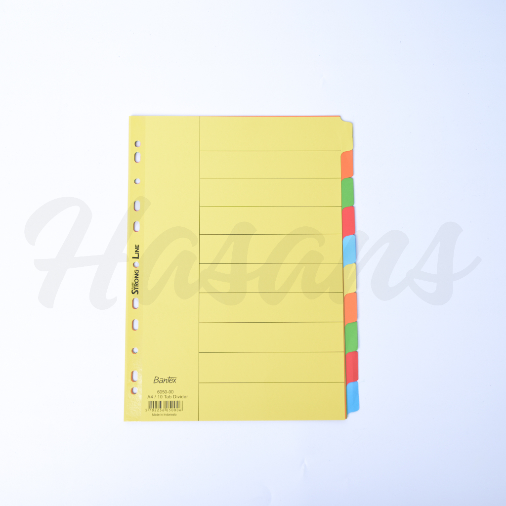 Jual Binder Bantex A4 / Pembatas File / Carton Divider A4 10Pgs-6050 ...