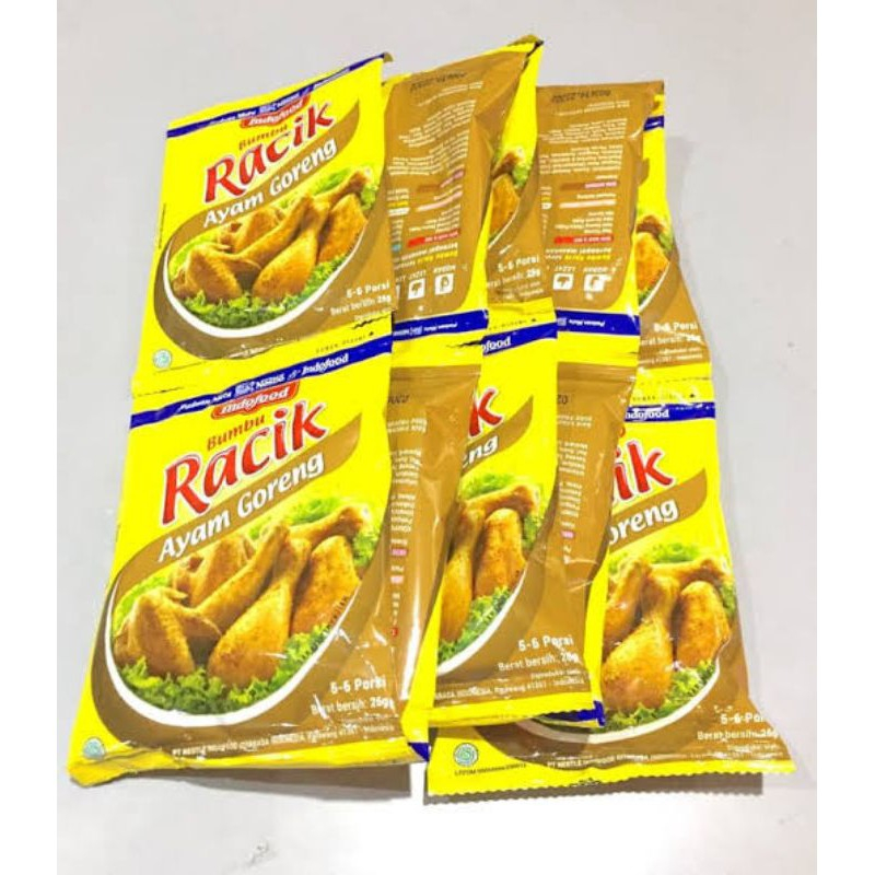 Jual bumbu pelengkap racik ayam goreng 1 renceng isi 10 sachet | Shopee ...