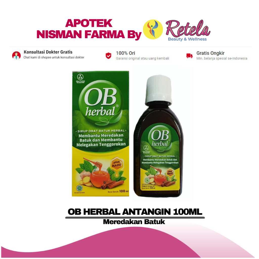 Jual OB HERBAL ANTANGIN 100 ML | Shopee Indonesia