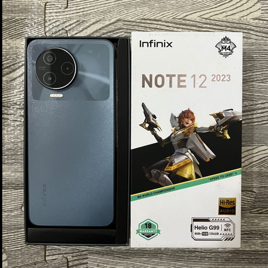 Jual Infinix Note 12 2023 8/128GB 8/256 Second Fullset Bekas Resmi ...
