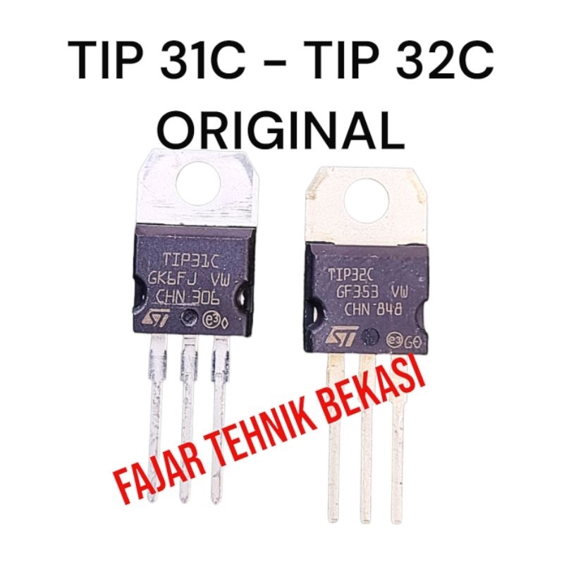 Jual Transistor Power Tip31c Tip32c Tip31 32 Tip31 C Tip32 C Original Satu Set Shopee