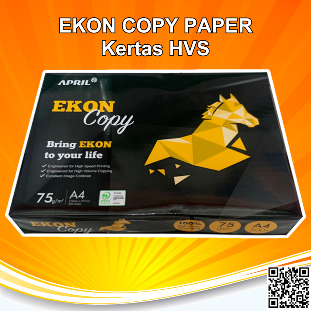Jual Kertas Hvs A4 75Gram 1 Rim Ekon Copy Paper | Shopee Indonesia