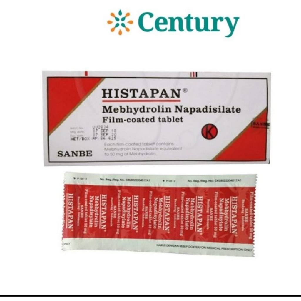 Jual HISTAPAN 50MG FCT 1 BLISTER ISI10 Tablet / ANTI ALERGI ...