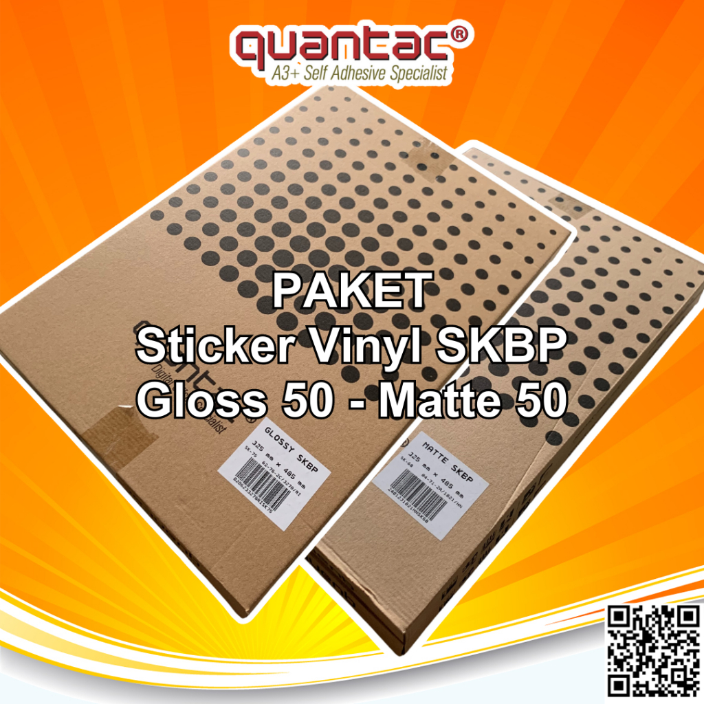 Jual QUANTAC SKBP Sticker A3+ Vinyl Stiker Digital Print Laser Toner ...