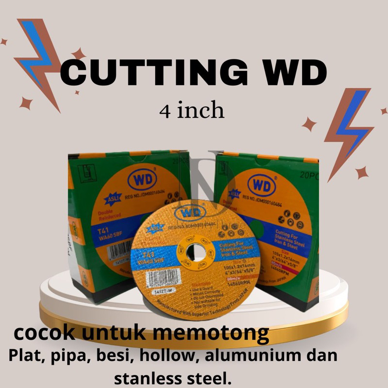 Jual Batu Gurindra Potong WD 4 Inch | Cutting Wheel WD 4 Inch Murah ...