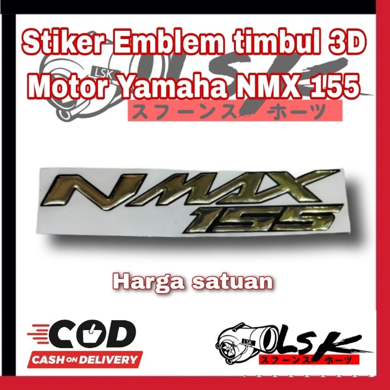 Jual Logo emblem Stiker timbul 3D Motor Yamaha NMX 155 Variasi Stiker ...