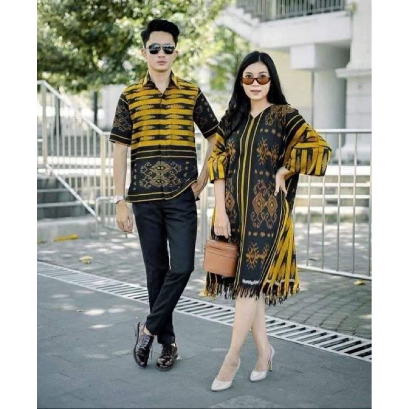 Jual cople baju tenun motif Ambon | Shopee Indonesia