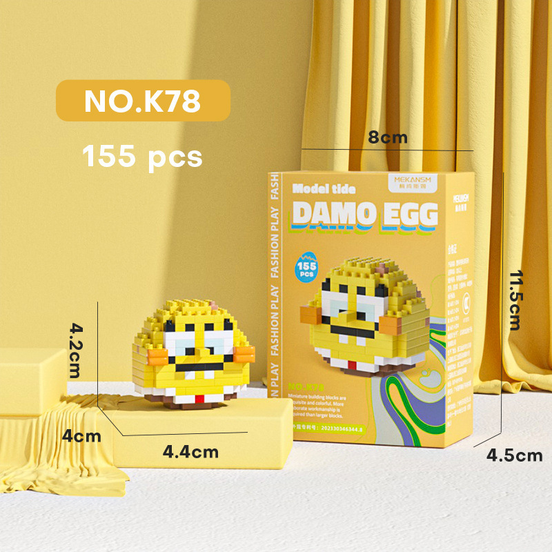 Jual [HARU] Damo Egg Bricks Susunan Balok Building Block Kado Mainan | Shopee Indonesia