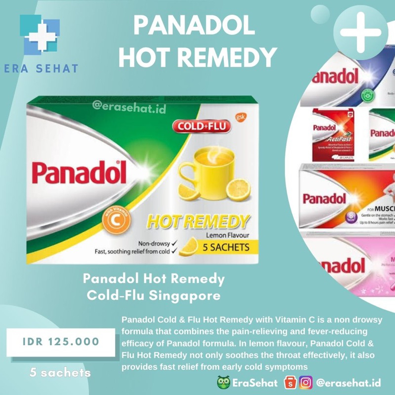 Jual Panadol Hot Remedy Cold-Flu Singapore | Shopee Indonesia