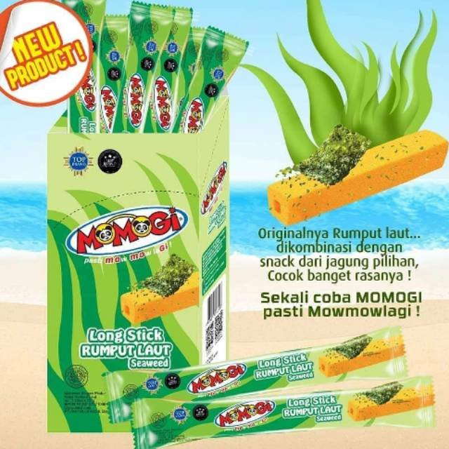 Jual MOMOGI SNACK LONG STICK RUMPUT LAUT PCK 12g | Shopee Indonesia