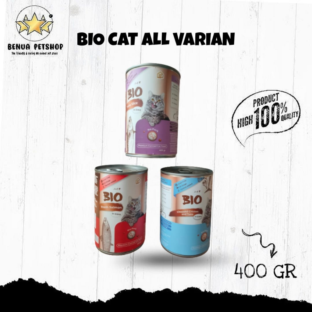 Jual BIO CAT MAKANAN KALENG PREMIUM ALL VARIAN - 400 GR | Shopee Indonesia