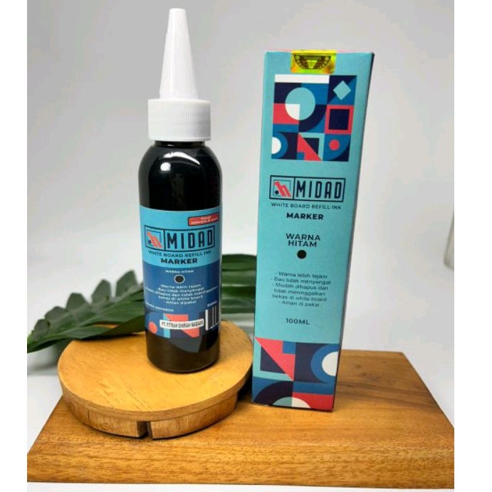 Jual Tinta Spidol Whitrboard MIDAD 100ml isi ulang tinta spidol refill ...