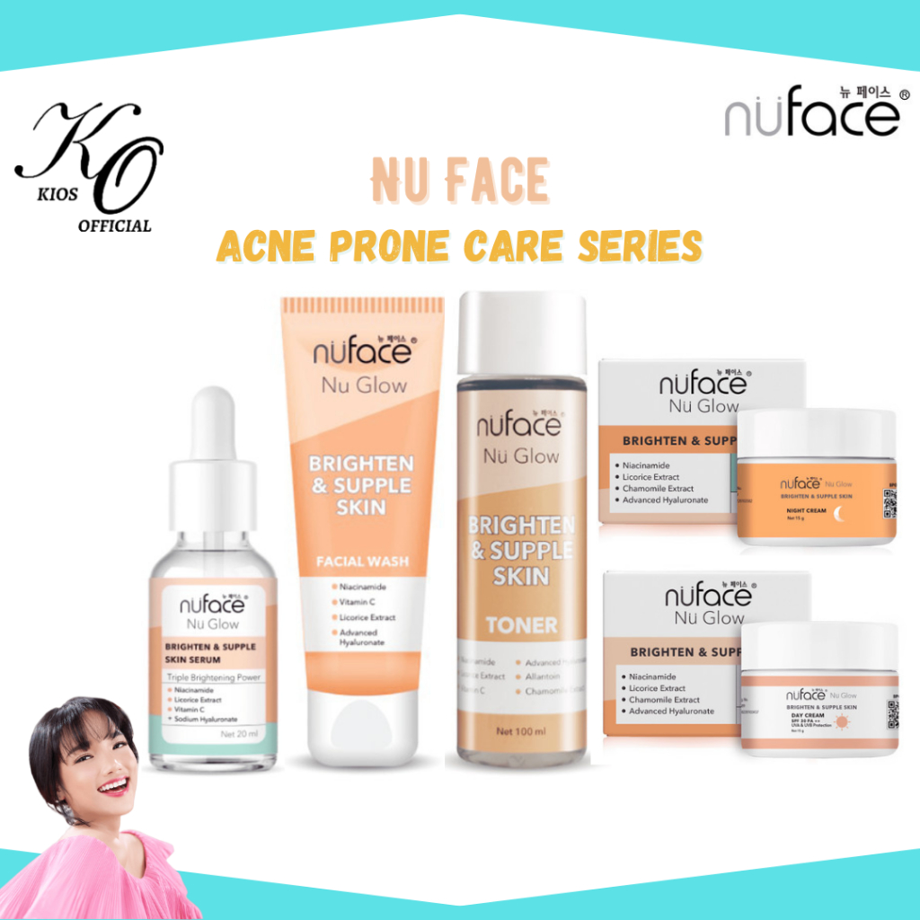 Jual Nuface Nu Glow Brighten & Supple Skin Facial Wash 80g | Toner ...
