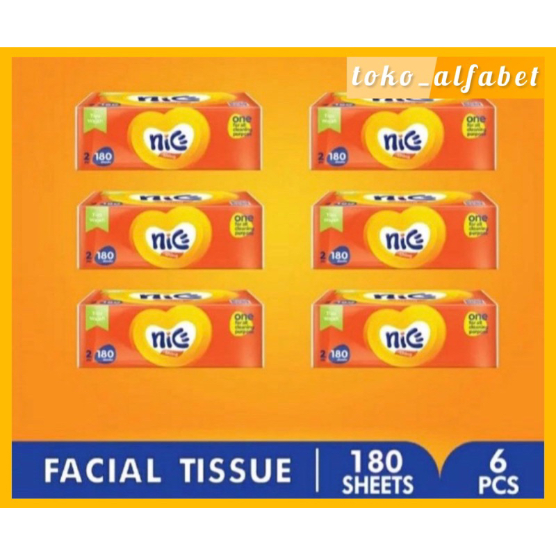 Jual Tissue Nice 2 Ply 180 Sheet (Isi 6 Pack) | Shopee Indonesia