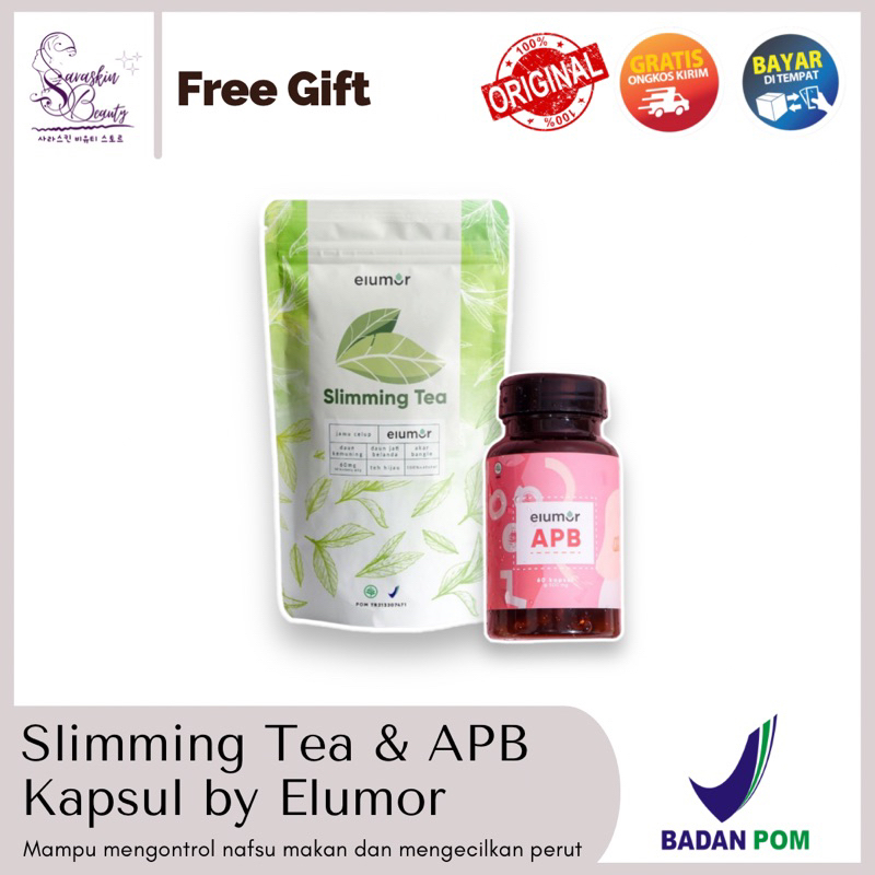 Jual READY SIAP KIRIM - SLIMMING TEA & APB KAPSUL BY ELUMOR MINUMAN TEH DIET SEHAT ORIGINAL BPOM ...