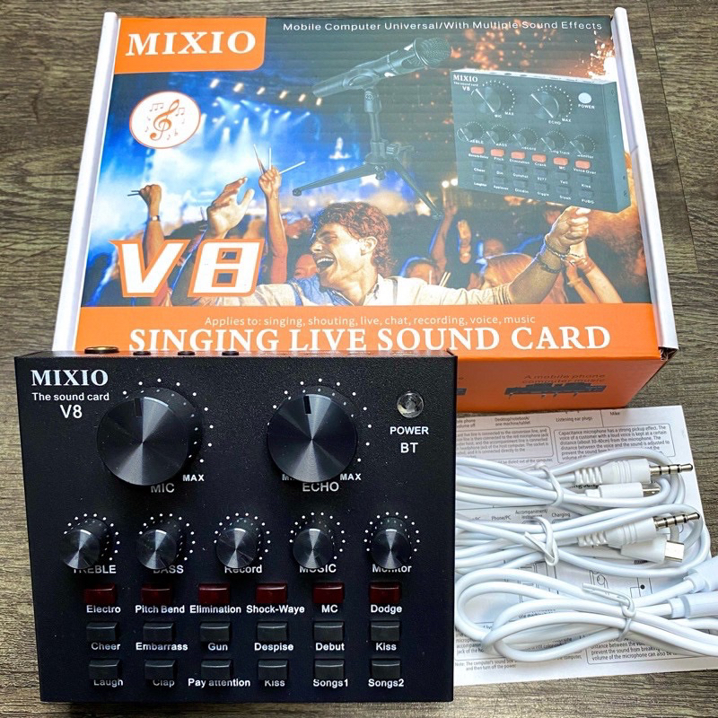 Jual MIXIO Sound card V8 Mixer SoundCard V8 MIXER Audio USB External ...