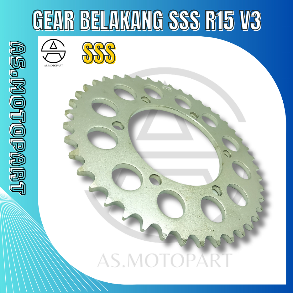 Jual Gear belakang r15 v3 48T/49T/50T gear belakang sss gear r15 v3 gear set rantai 428 gear 428 ...