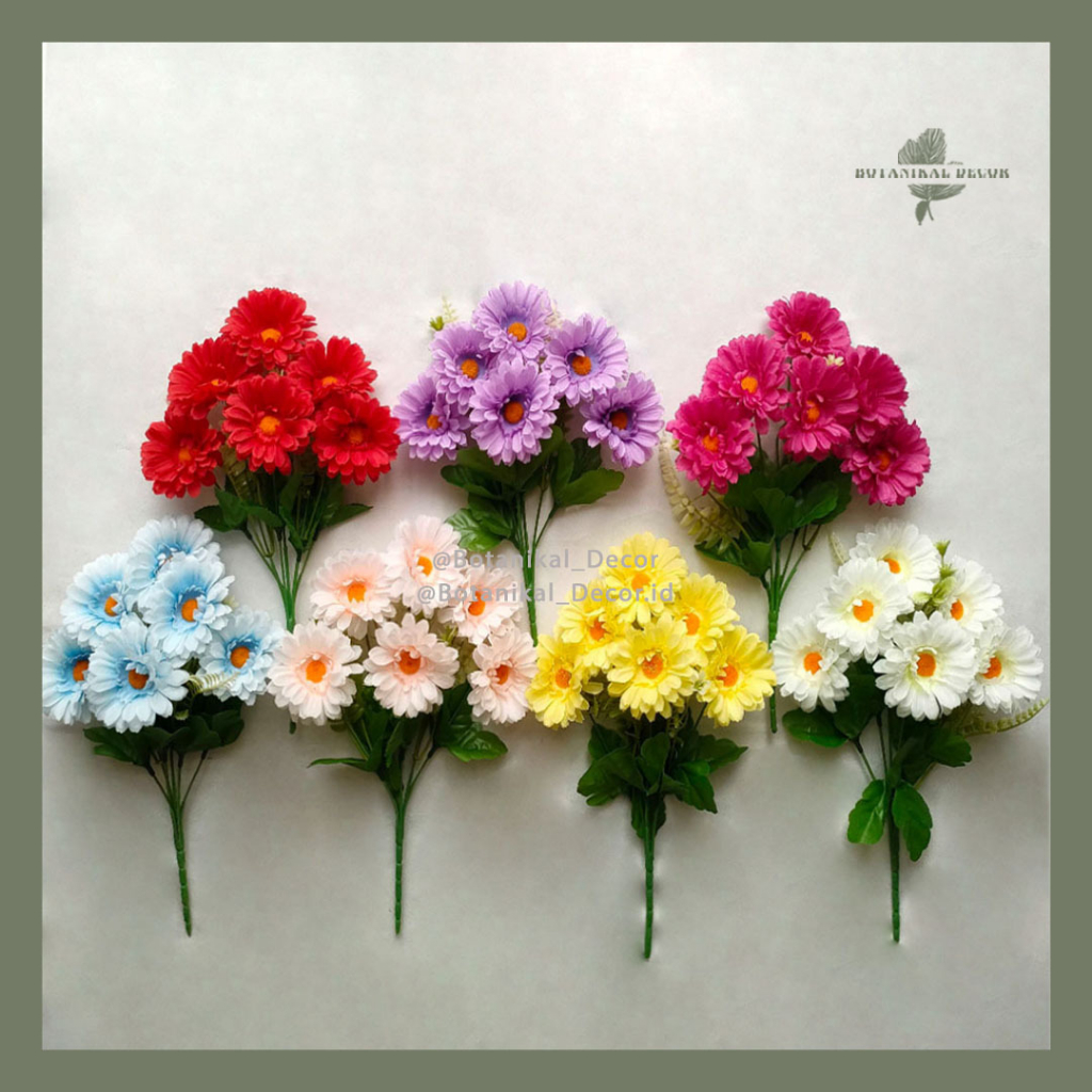 Jual Artificial Spring Daisy x6 Bunga Carnation Bunga Artificial Bunga ...