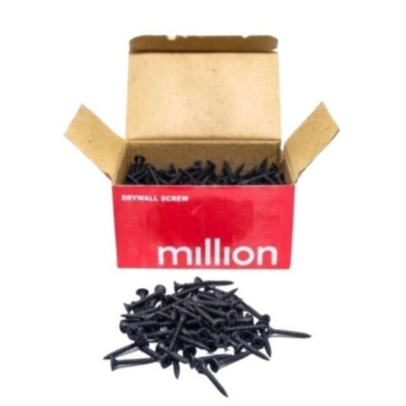 Jual MILLION Skrup Sekrup Gypsum Gipsum Baja Drywall Screw MILLION ...