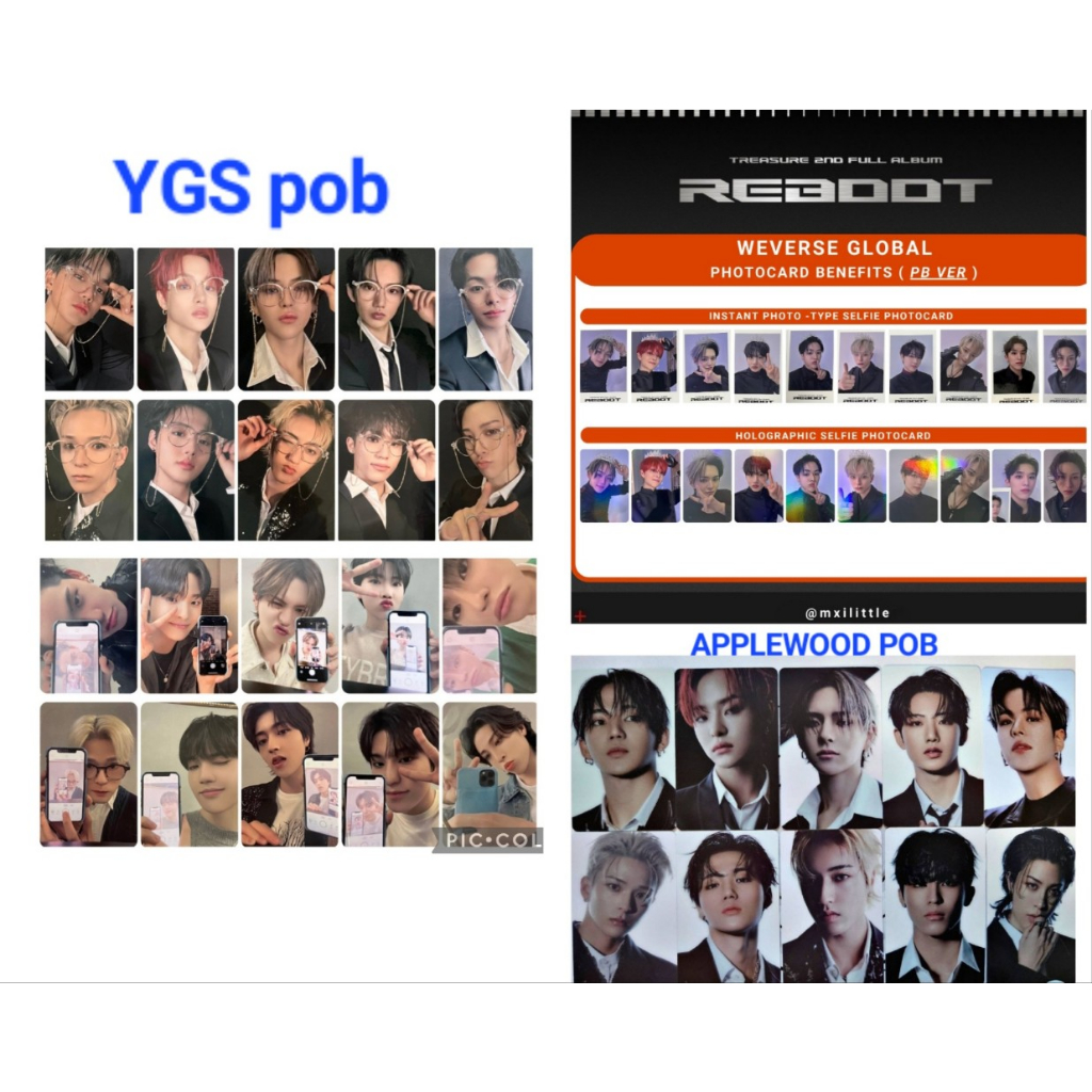 Jual (Ready) Photocard PC Treasure Reboot POB YGS mirror selca kacamata ...
