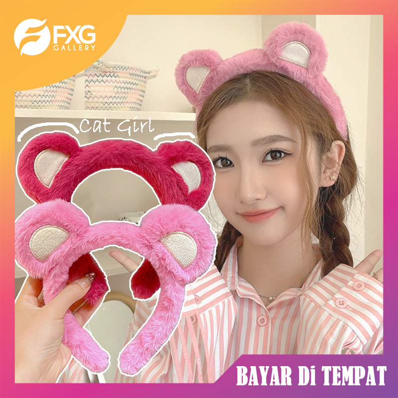 Jual FXG Bondu Cosplay Kucing Bando Bulu Lucu Korea Style Wanita Anak ...
