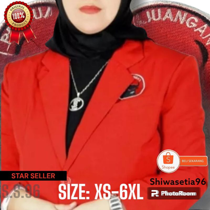 Jual Jas Parta PDI Perjuangan/Jas PDIP size: S-6XL/Jas Blazer PDI ...