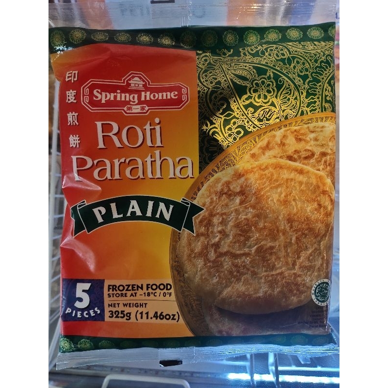Jual Spring Home Frozen Roti Paratha plain 325g | Shopee Indonesia
