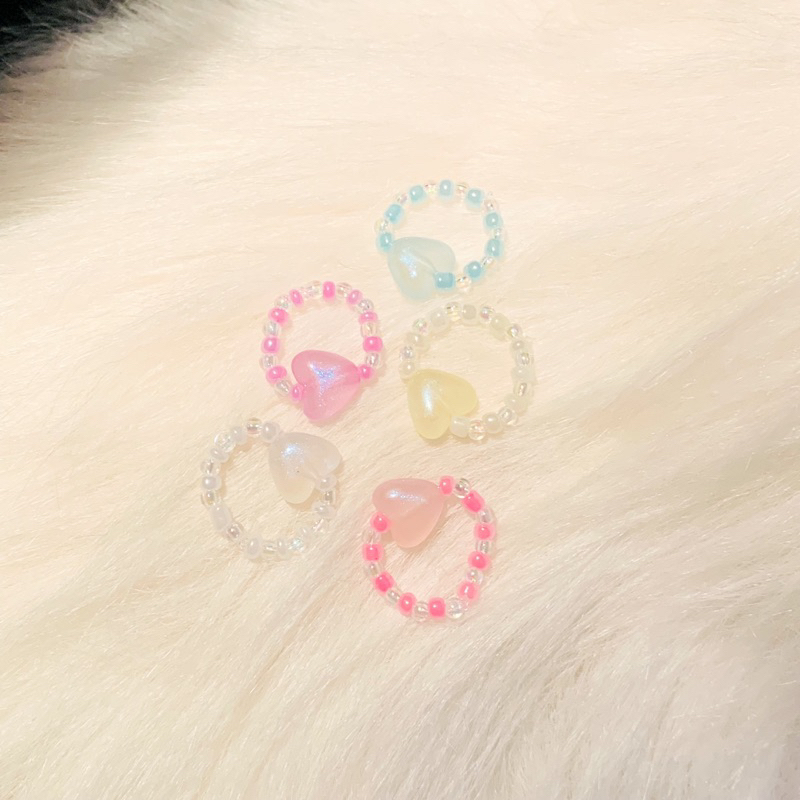Jual beads rings ( love sparkling ) | cincin manik ( BACA DESKRIPSI ...