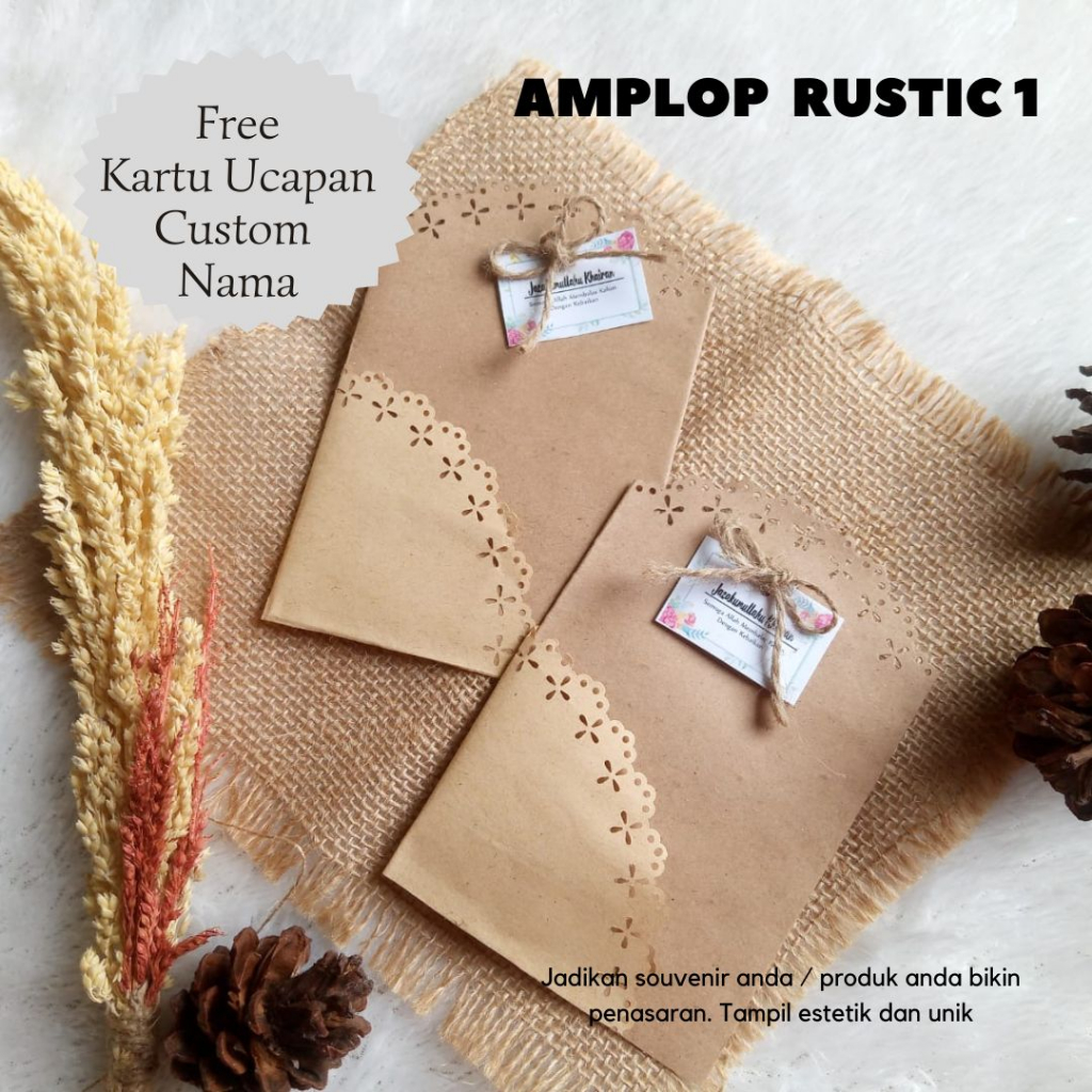 Jual Custom Amplop souvenir/ amplop kertas samson / amplop coklat ...