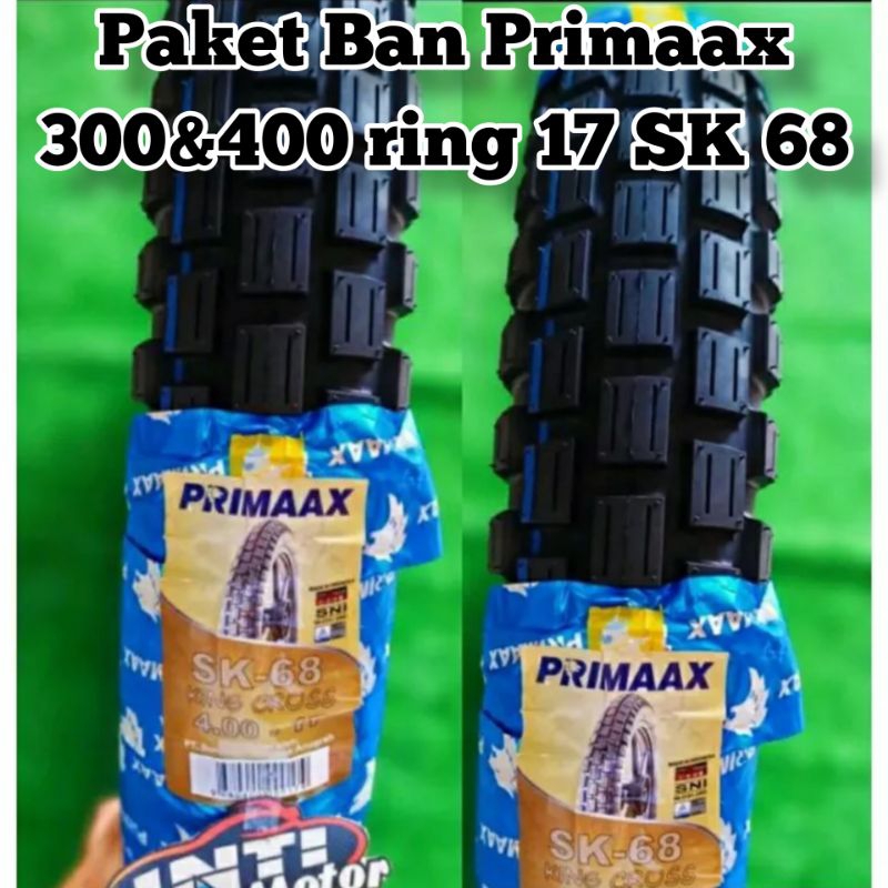 Jual Paket Ban 300/17 350/17 dan 400/17 TRAIL PRIMAAX 1 SET DEPAN ...