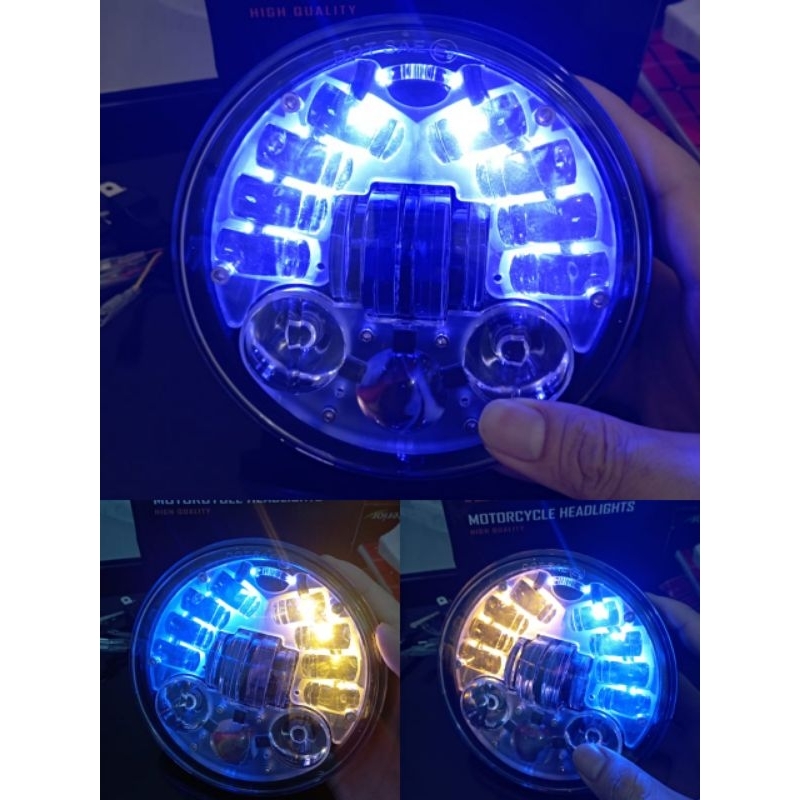 Jual lampu daymaker 5.75 inch 16 LED ori improt | Shopee Indonesia