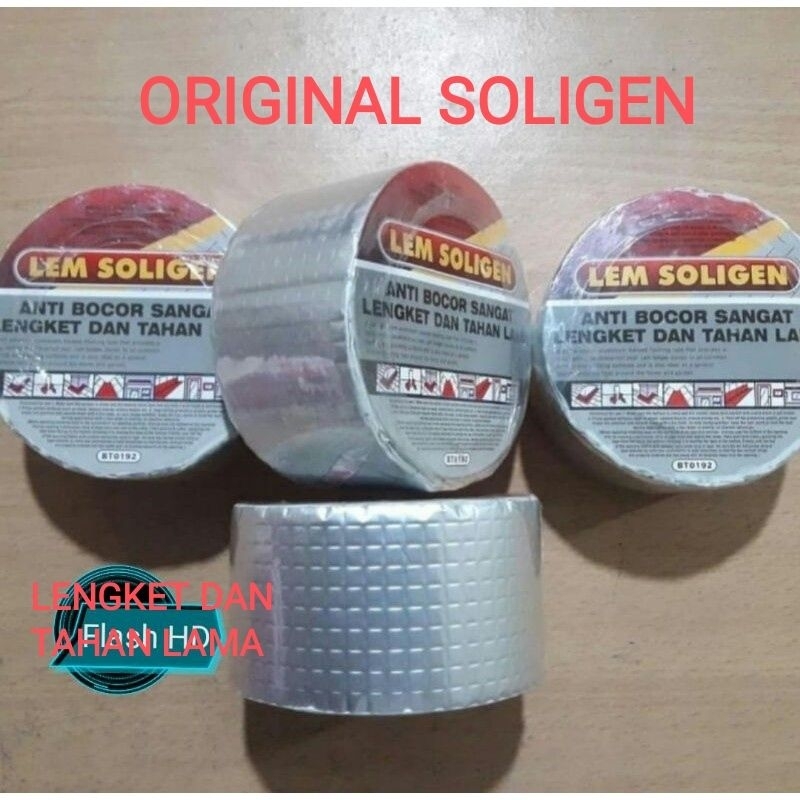 Jual PROMO..!!. Lem Lakban Tambal Anti Bocor Seng SOLIGEN Talang Atap Genteng Panjang 3 meter x ...