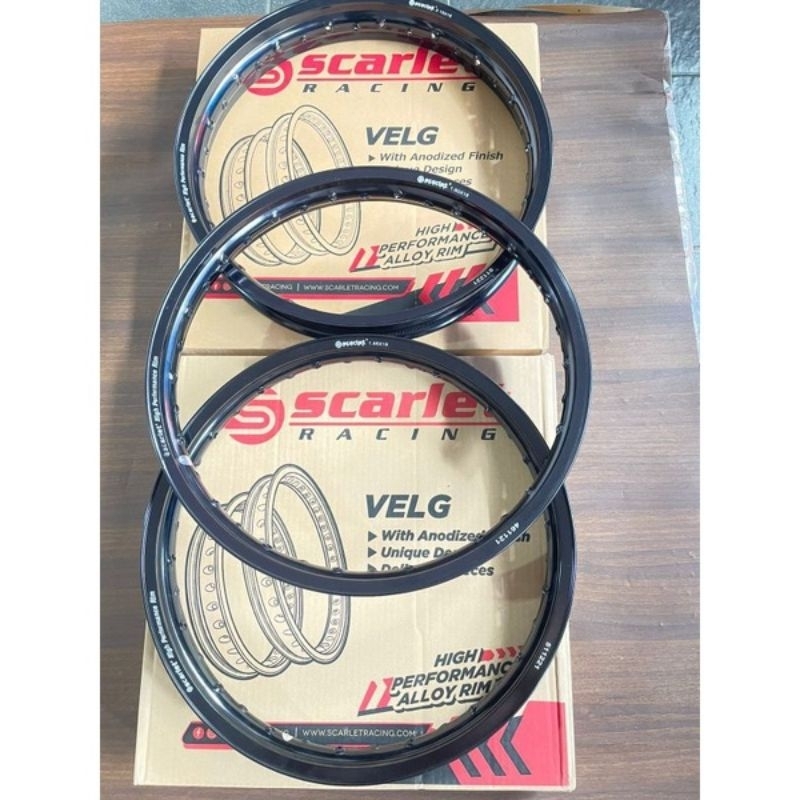 Jual velg almunium ring 18 lebar 160 185 215 hitam scarlet model TK ...