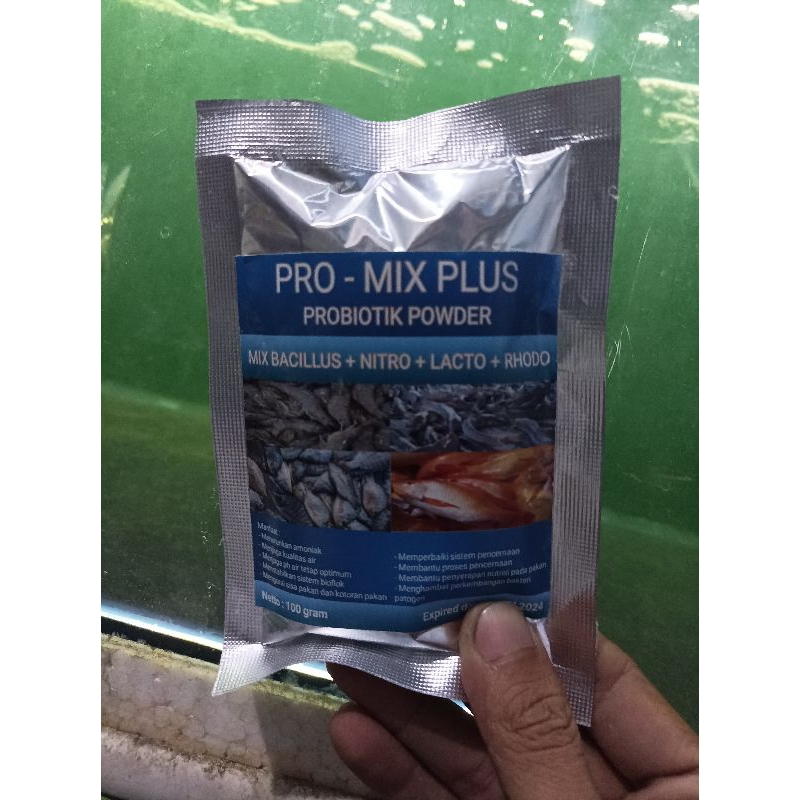 Jual Probiotik Pro Mix Plus 100gr/Pro mix Plus/Probiotik bioflok ...