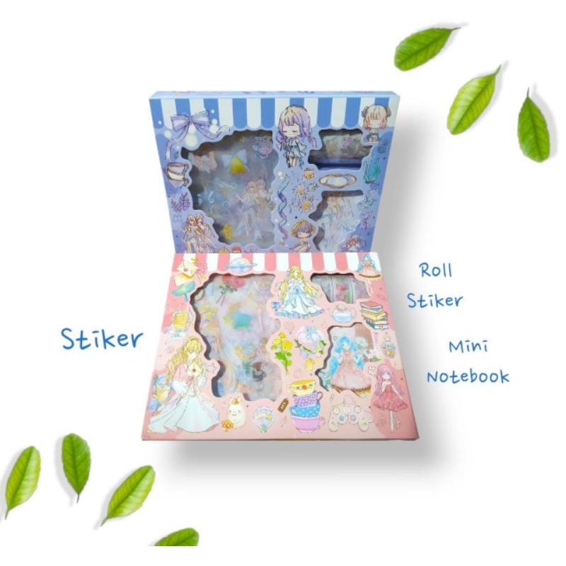 Jual Stiker Aesthetic + Note Book || Stiker Aesthetic Roll || Stiker ...