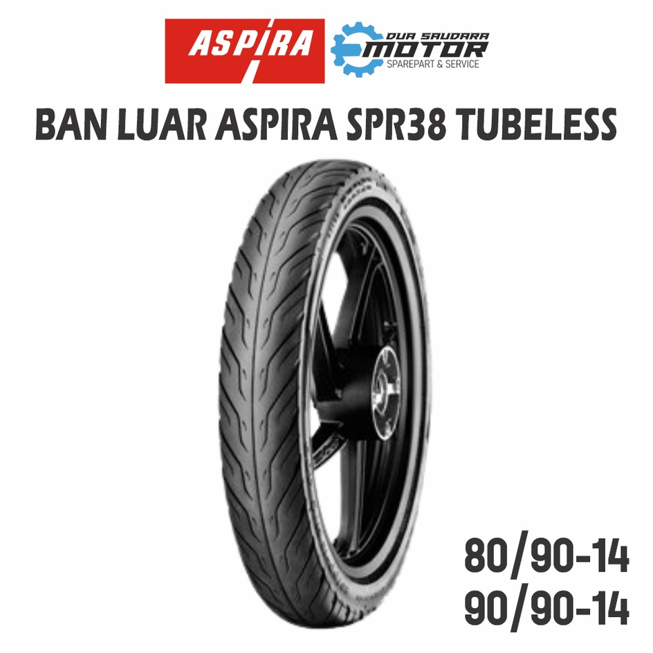 Jual BAN LUAR TUBELESS ASPIRA MAXIO SPR38 DEPAN BELAKANG 80/90-14 90/90-14 UNTUK MOTOR MATIC ...